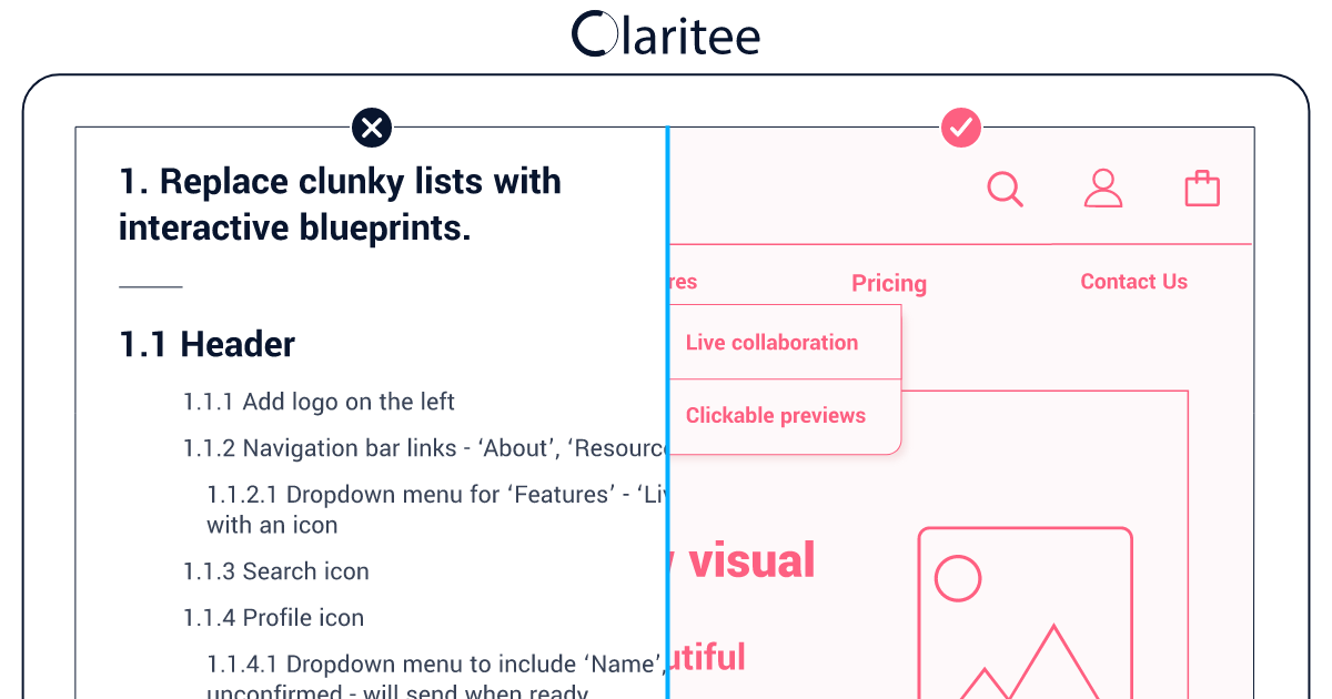 Blueprints - A New Era of Wireframing | Claritee